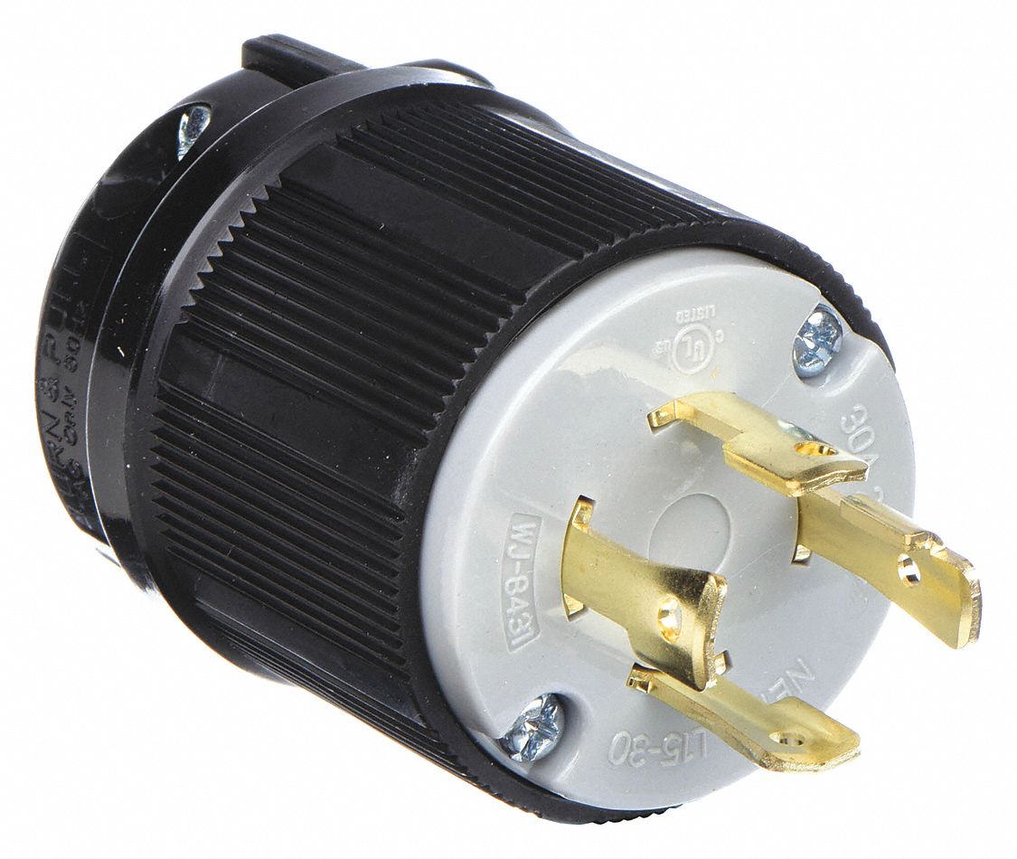 L15-30P, 250V AC, Locking Plug - 29TK45|29TK45 - Grainger