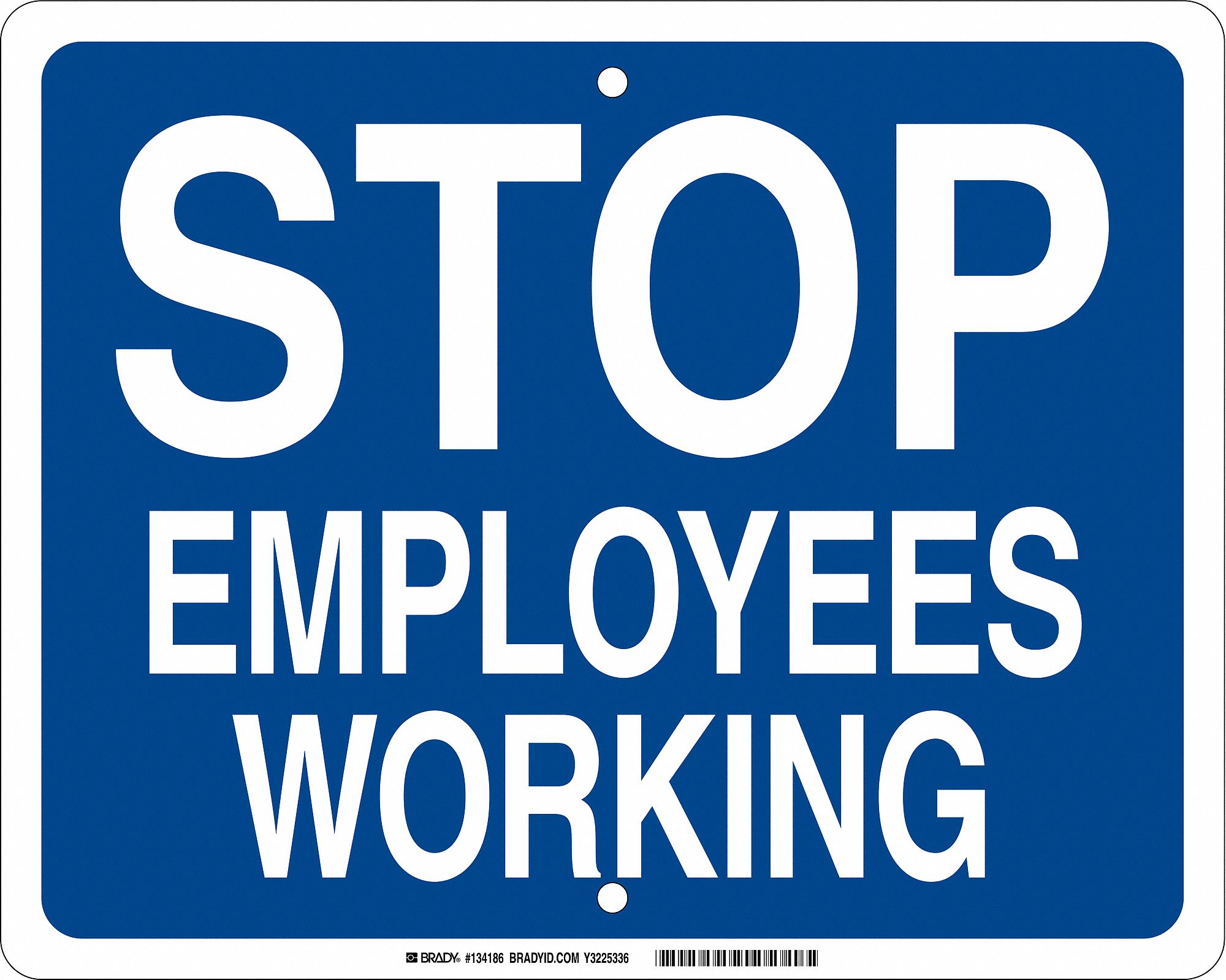 Blue, 12 in x 15 in Nominal Sign Size, Railroad Sign - 29TN12|134186 ...