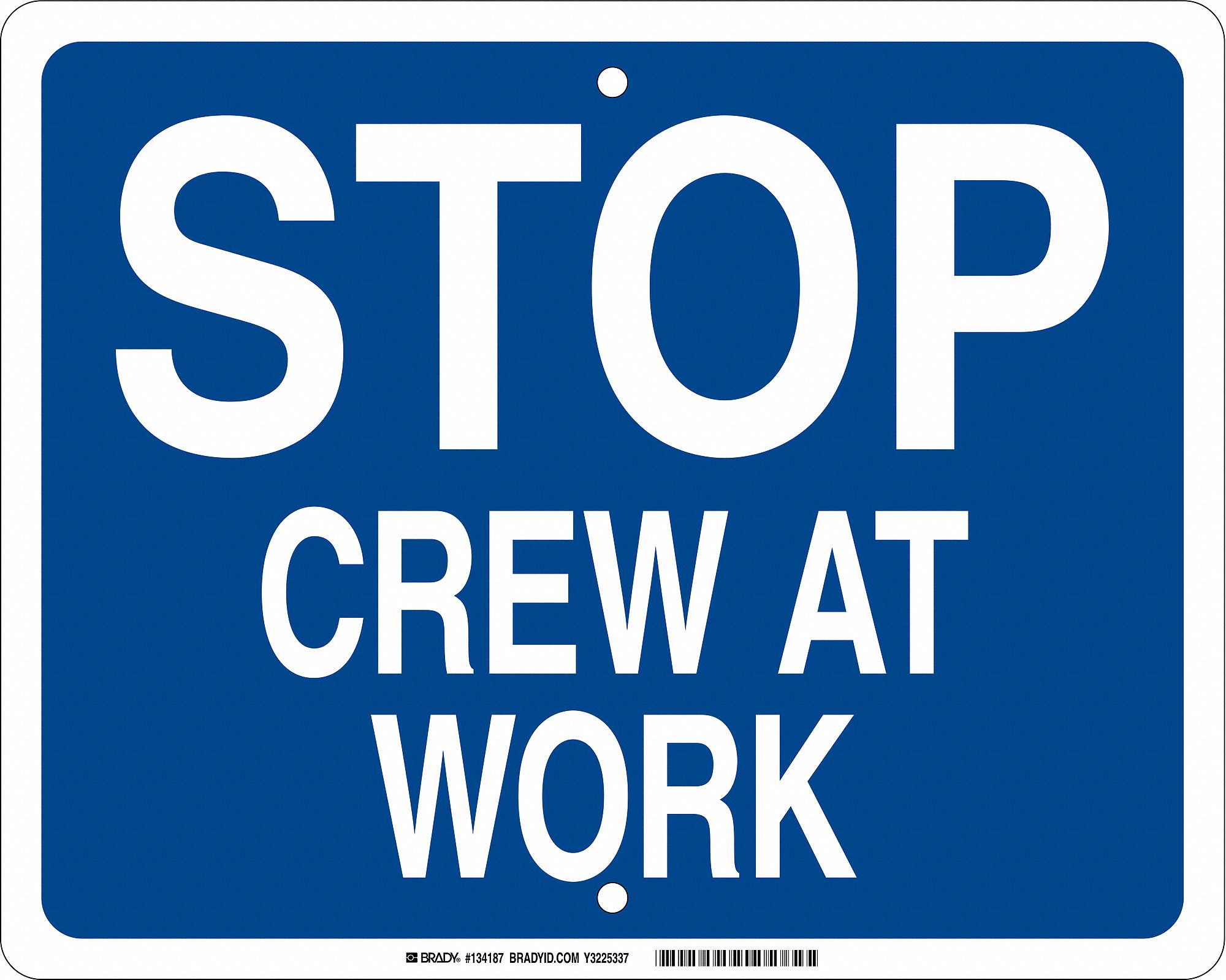 BRADY RAILROAD SIGN,12IN. H X 15IN. W,ALUMINUM - 25601 - GUS29TN13 ...