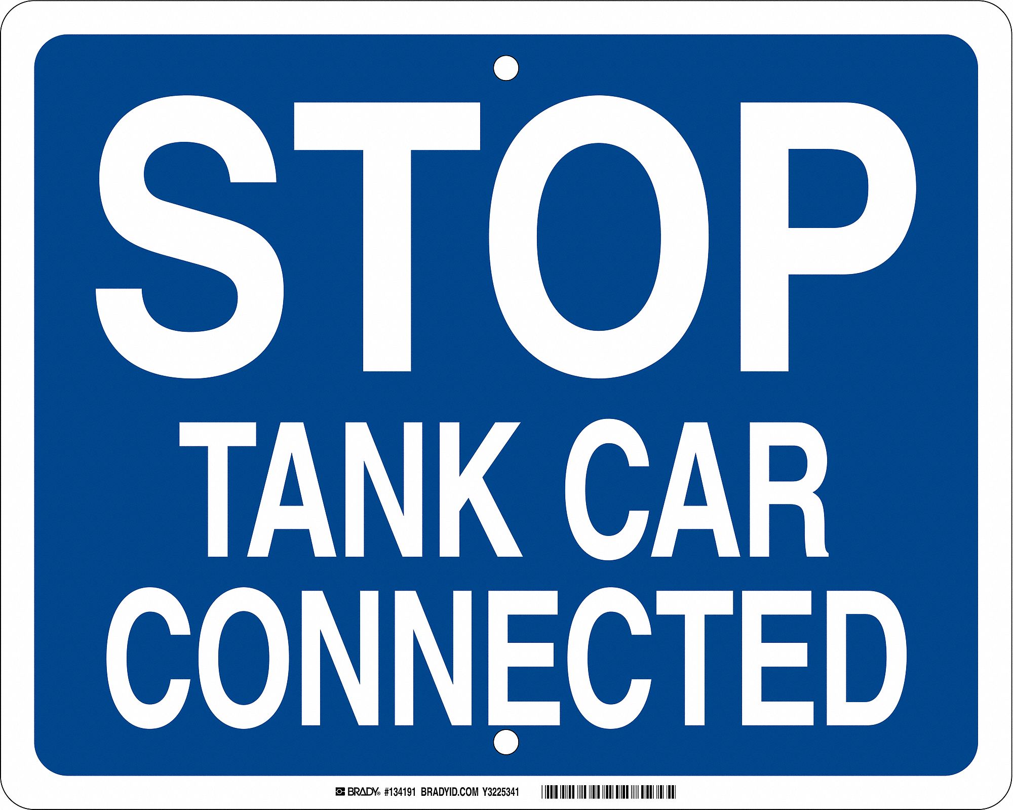 Blue, 12 in x 15 in Nominal Sign Size, Railroad Sign - 29TN17|134191 ...