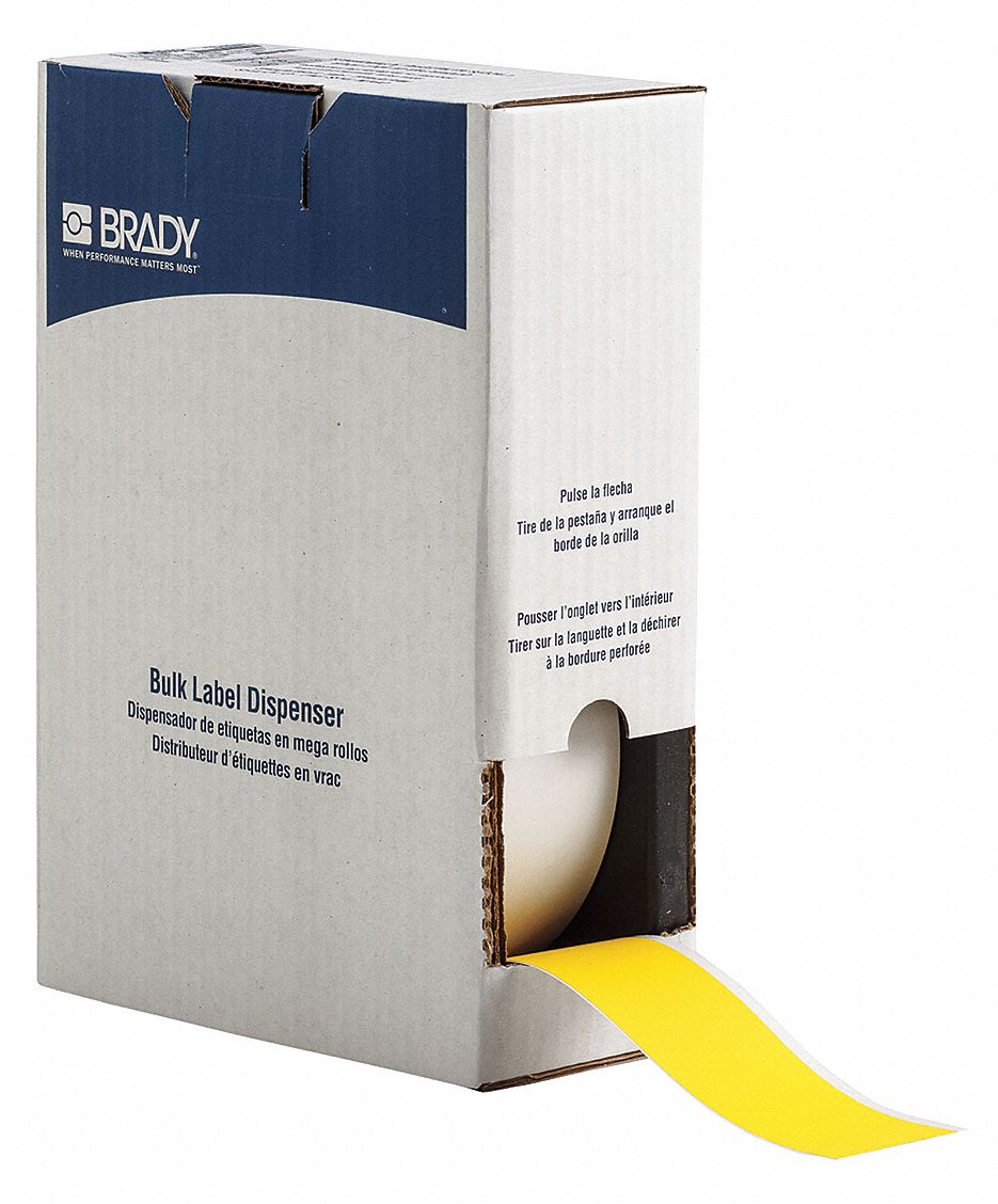 2 in x 75 ft, Polyester, Continuous Label Roll in Box - 29TT37|BM71C ...