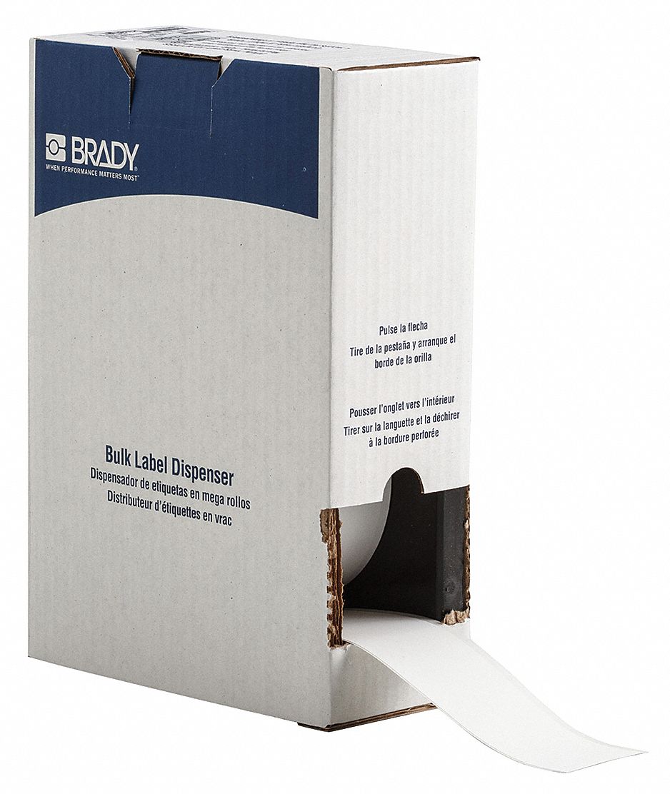 2 in x 75 ft, Polyester, Continuous Label Roll in Box - 29TT38|BM71C ...