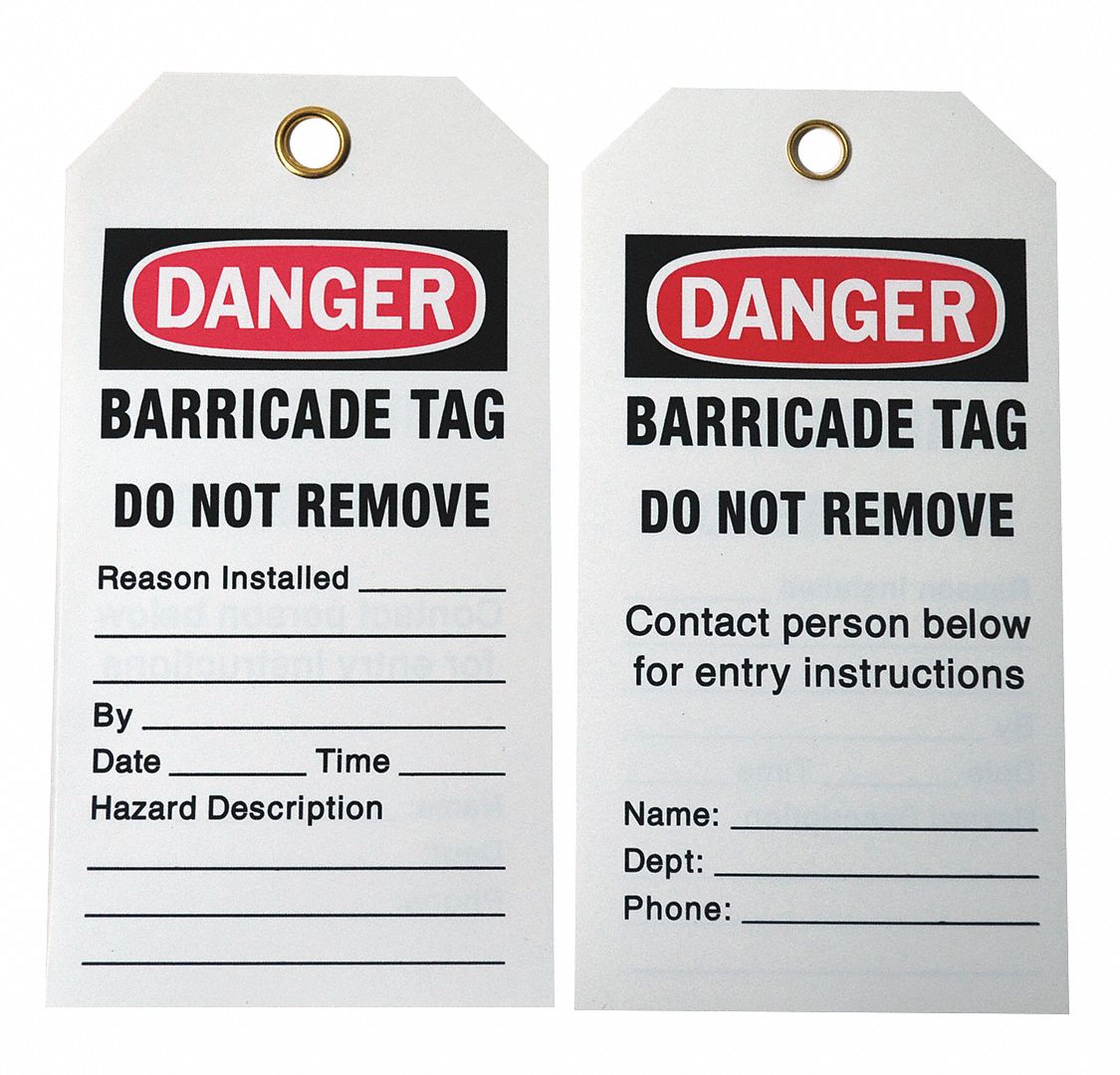White, 25 Tags, Caution Tags - 29UG15|29UG15 - Grainger