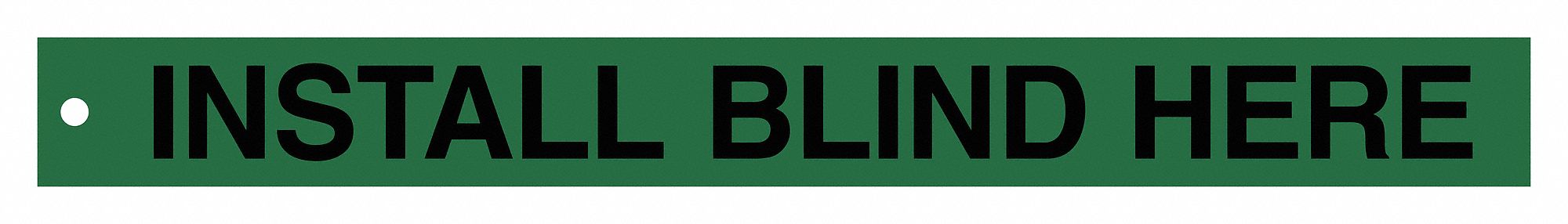 BRADY Isolation Blind Tags, Polyester, Height: 2 in, Width: 20 in ...