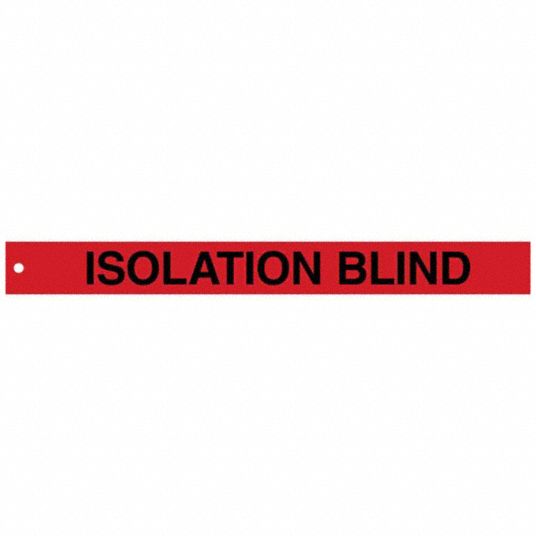 Isolation Blind Tag - 29UG21|132454 - Grainger