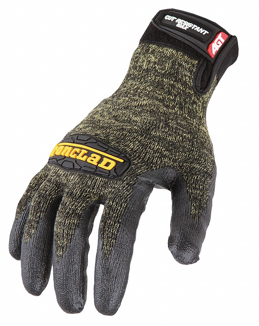 Cut Resistant Gloves, M, 4 ANSI/ISEA Cut Level, Palm and Fingers ...