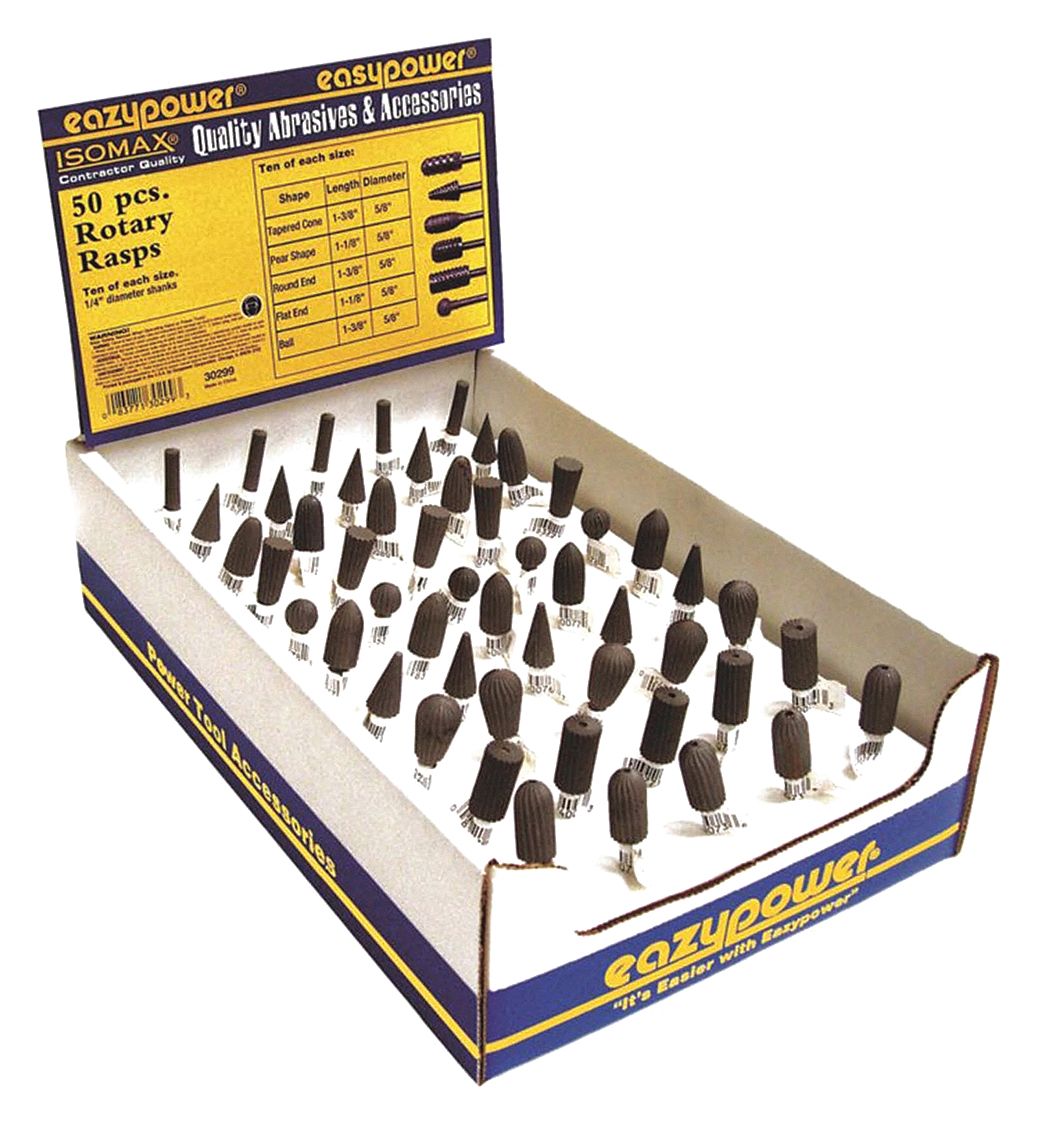 EAZYPOWER, Rotary Rasp Attachment Set, 50 Pieces, Rotary Rasp ...