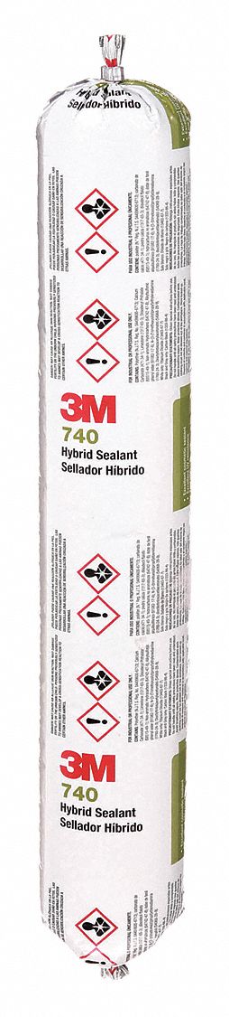 3M, 740 UV, Black, Polymer Adhesive Sealant - 29UJ29|740 UV - Grainger