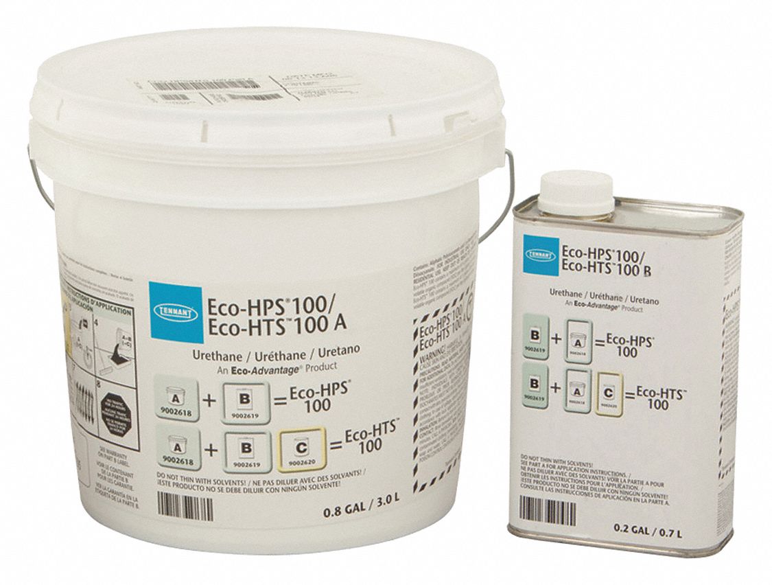 TENNANT, Eco-HPS 100 Eco-HPS 100100, Urethane Floor Coatings, Urethane ...
