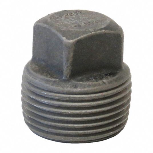 Forged Steel, 3/4 in Fitting Pipe Size, Square Head Plug - 29VC81 ...