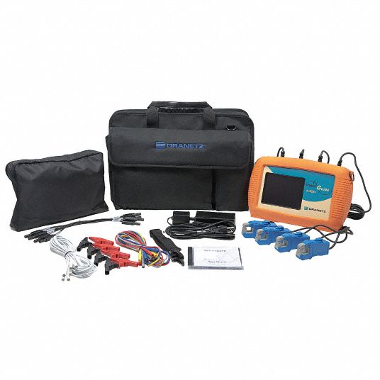 DRANETZ, 1 A to 500 A, Power Quality Analyzer Kit - 29VM13|DBPG500PKG ...