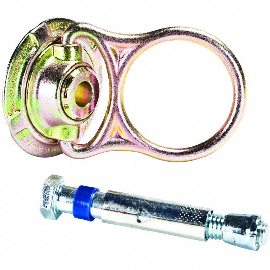 MSA, 5,000 lb Wt Capacity, Swivel D-Ring, Concrete Anchorage Connector ...