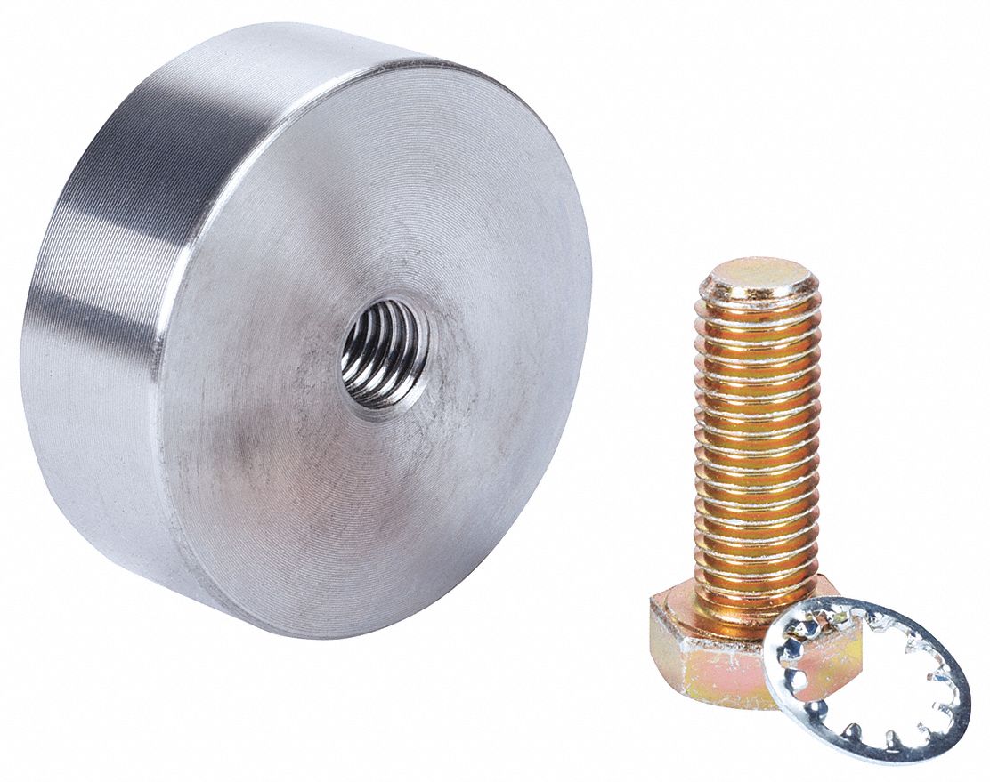 MSA Weld-on Puck Anchor Connector: 310 lb Wt Capacity, Bolt Hole ...