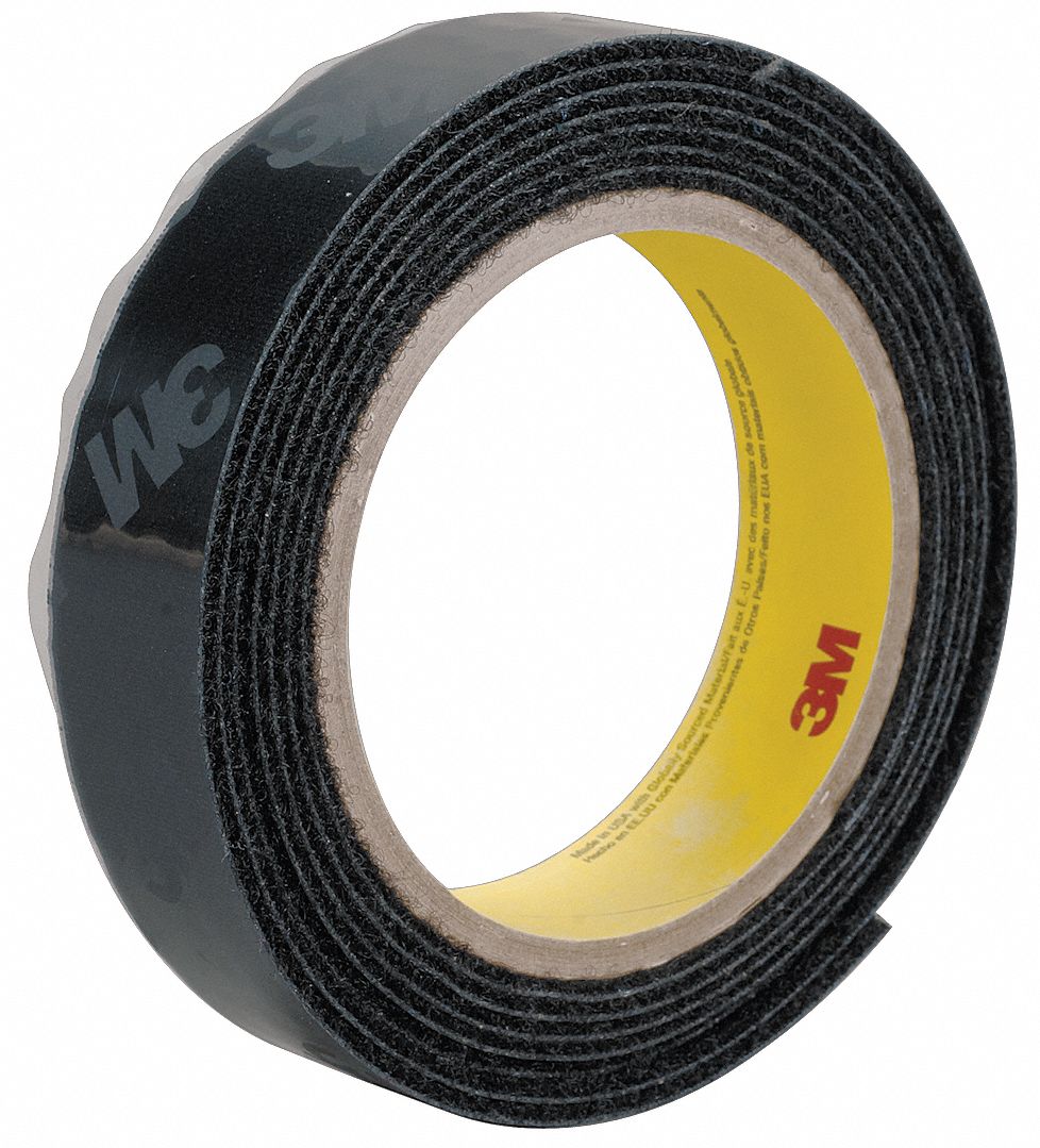 3M, Roll, Black, Hook-and-Loop Fastener - 29WR59|SJ3572 - Grainger