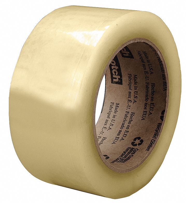 SCOTCH, 2.6 mil Tape Thick, 3 in x 110 yd, Carton Sealing Tape - 29WR72 ...