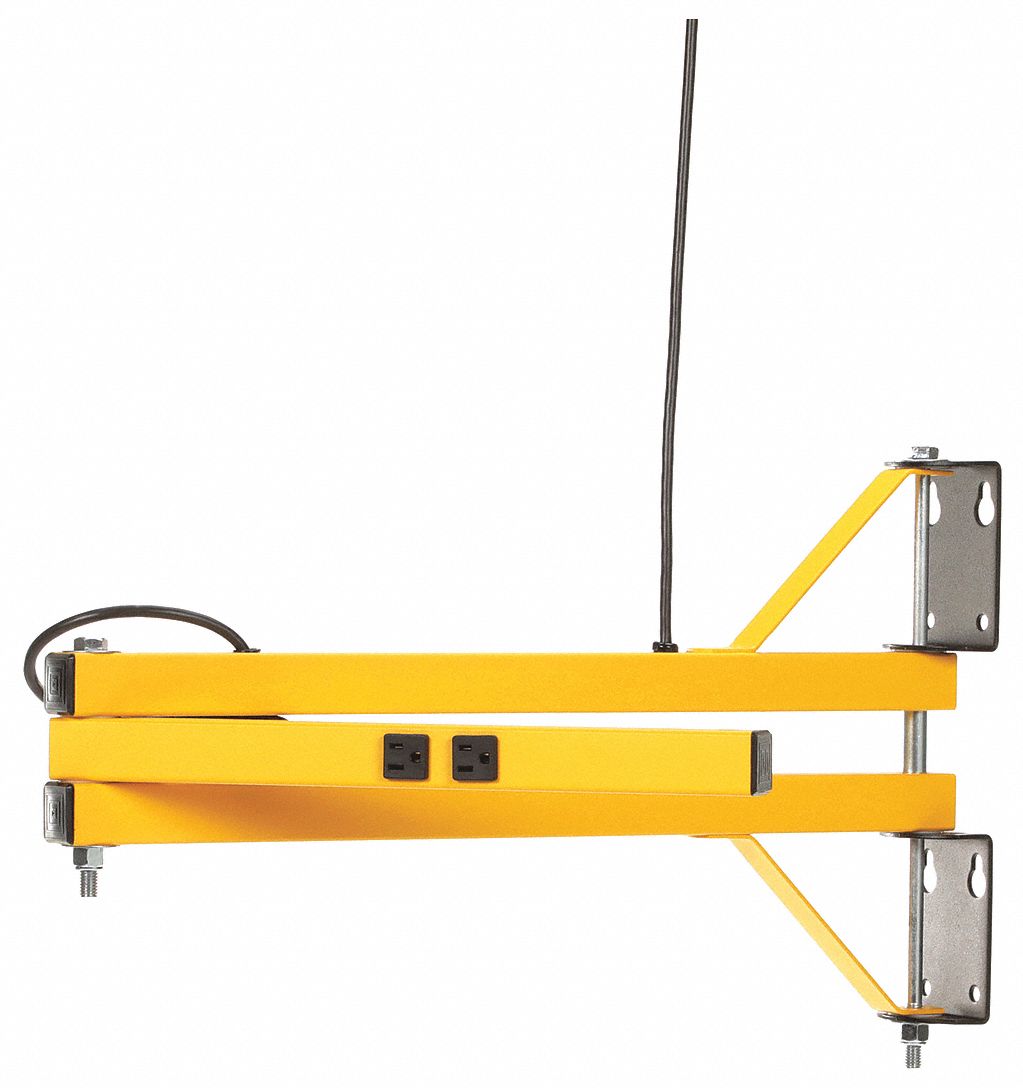 Modular Dock Fan/Light Arm W/ 2 Plug Rec - 29XR95|40-LDA - Grainger