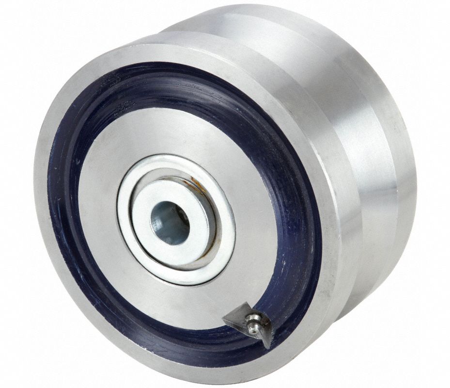 APPROVED VENDOR Rueda para Riel,6000 lb.,Plateado - 29XU92 | VFT-0830 ...
