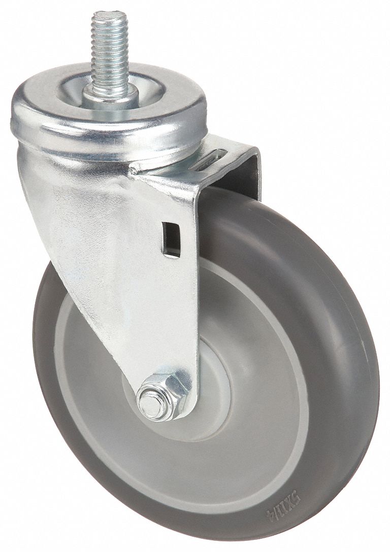 APPROVED VENDOR Debris-Resistant Threaded Stem Caster,5" - Stem Casters ...
