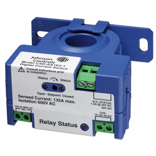JOHNSON CONTROLS Current Sensing Relay, 12V AC/DC Input or Control ...