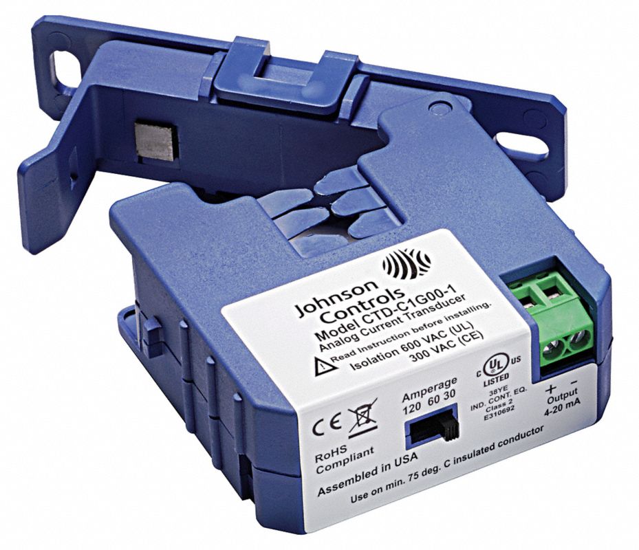 JOHNSON CONTROLS Transductor de Corriente , 4 a 20mA - 29YK12 | CTD ...