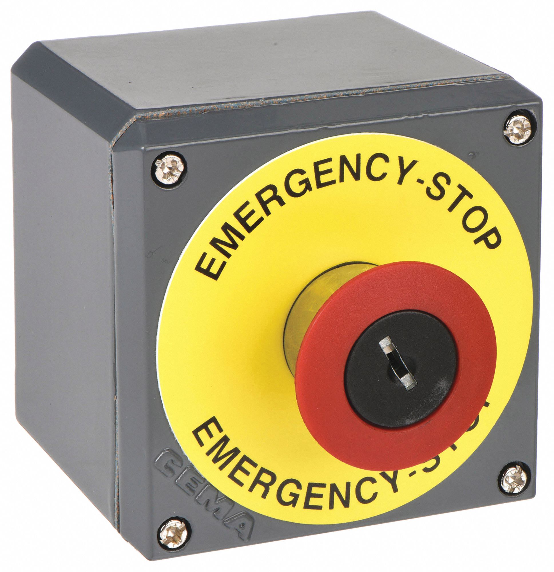 HOFFMAN, Mushroom Head Push Button with Key, 0 Pilot Lights, Control Station - 29YK62|VS-ESCAK ...