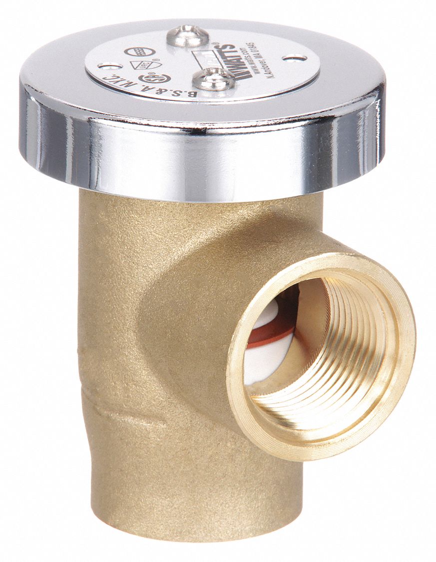 WATTS, FNPT x FNPT, 3/4 in Pipe Size, Anti-Siphon Vacuum Breaker ...
