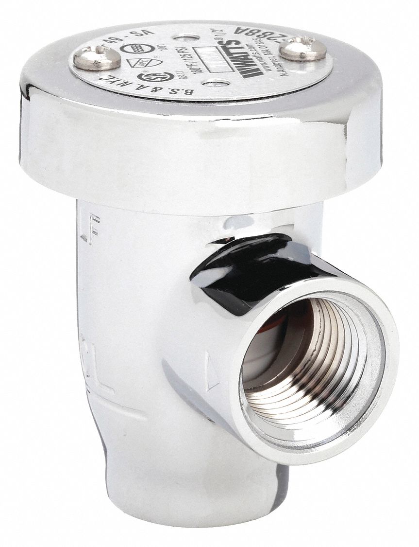 WATTS, 1/2 in Size, NPT Connection, Anti-Siphon Vacuum Breaker - 29YL80 ...