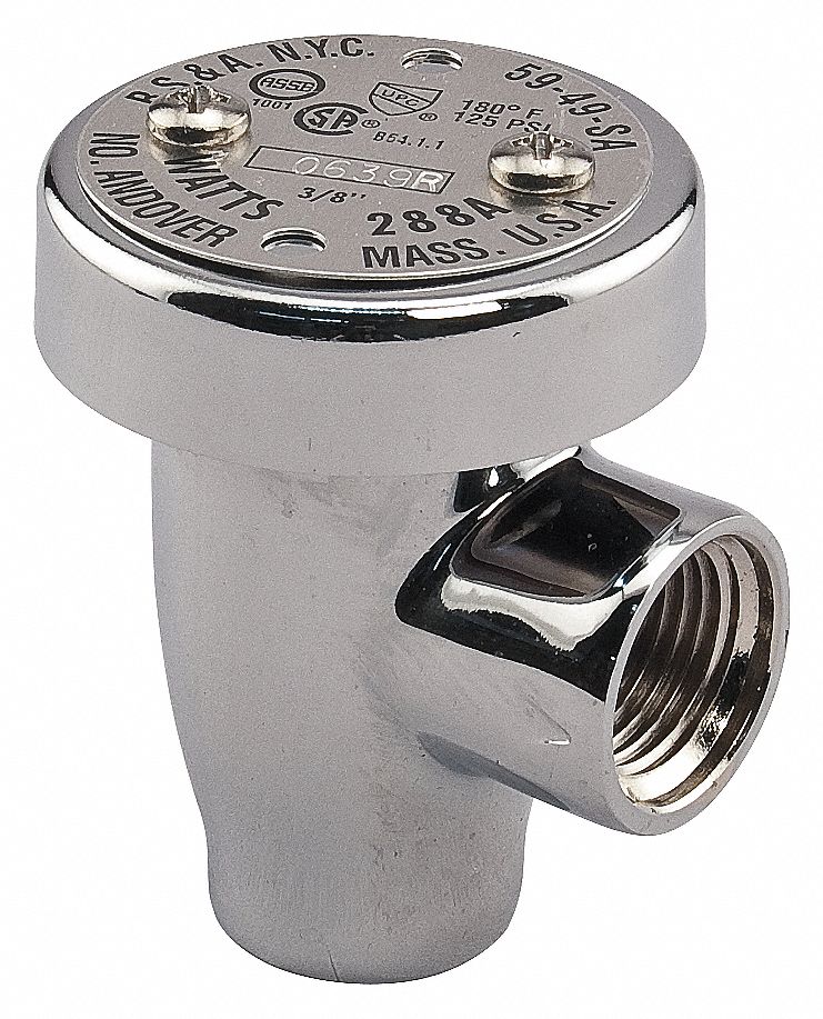 WATTS Anti-Siphon Vacuum Breaker: 3/4 in Size, NPT Connection, Lead ...