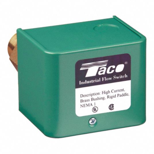 1 Industrial Flow Switch, Flow Increase 4.5 to 9.5 gpm, Flow Decrease 3 ...