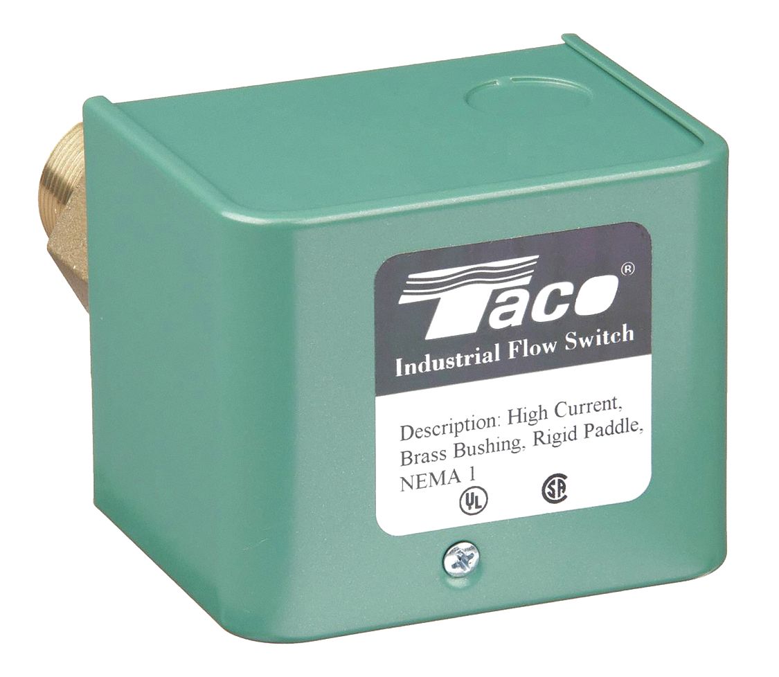 TACO, Paddle, 1 in For Pipe Size, Flow Switch - 29YM38|IFSH1BR-1 - Grainger