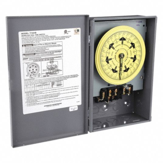 INTERMATIC, 7 day Nominal Max. Time Setting, Steel, Electromechanical ...