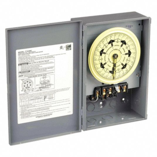 INTERMATIC, 7 day Nominal Max. Time Setting, Steel, Electromechanical ...