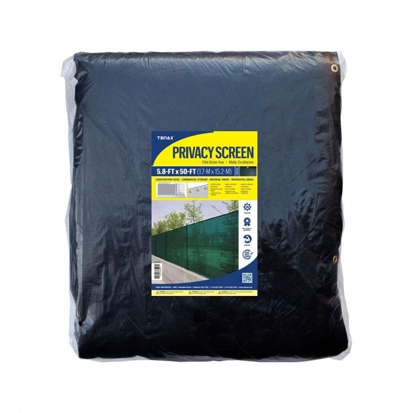 Green, High-Density Polyethylene, Privacy Screen - 889JW7|2A240081 ...