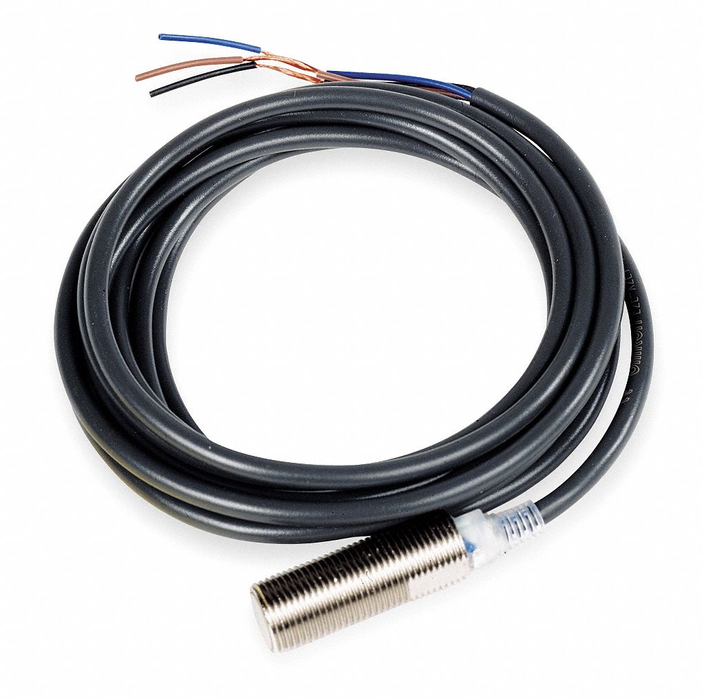 OMRON, Non-Terminated Cable, Shielded, Inductive Cylindrical Proximity Sensor - 2A189|E2E-X2F1 ...