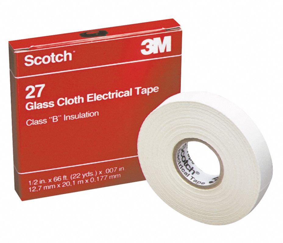 3M Cinta Eléctrica Aislante 27 Blanco Fibra de Vidrio - Cintas ...
