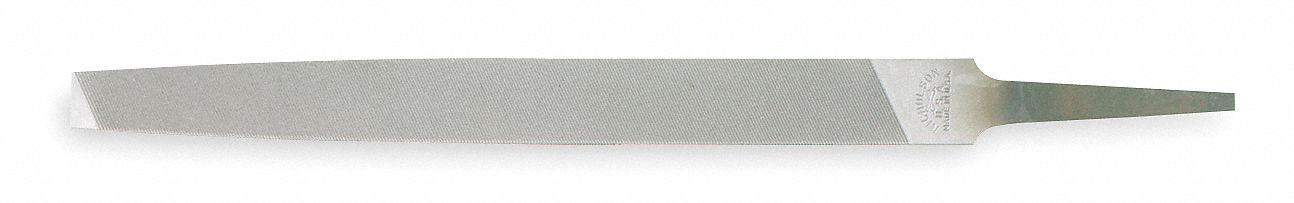 NICHOLSON Machinists File: Rectangular, Bastard Cut, 6 in Lg without ...