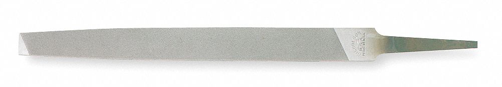 NICHOLSON Machinists File: Rectangular, Bastard Cut, 10 in Lg without ...