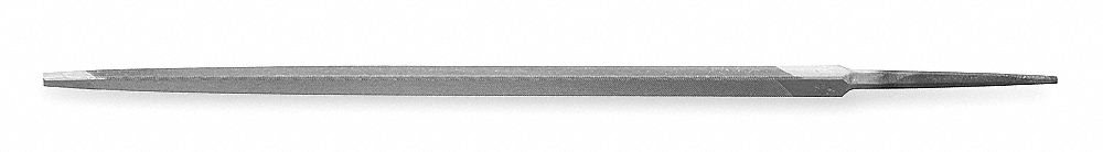 NICHOLSON Machinists File: Triangular, Single-Cut, Smooth Cut, 6 in Lg ...
