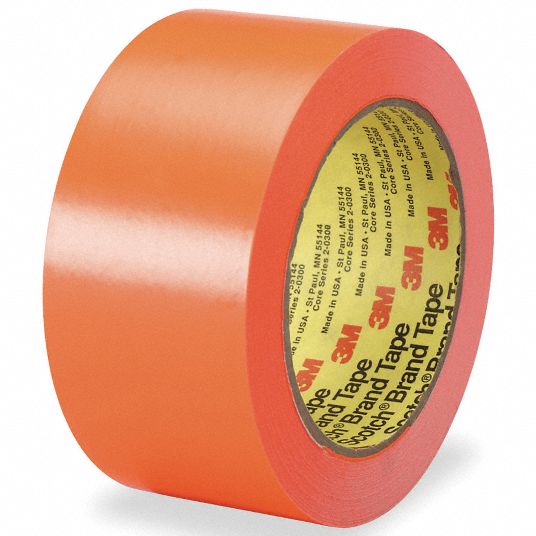 Film Tape,2 In x 36 yd.,Red/Orange - Grainger