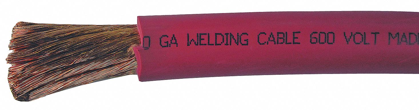 Welding Cable, Red, 250 ft - Grainger