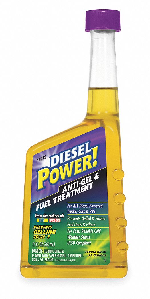 Fuel Treatment with Anti-Gel,12 oz - Grainger