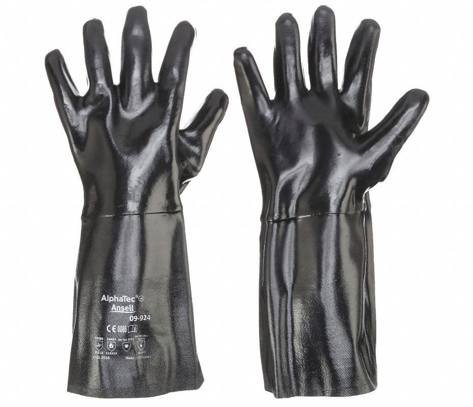 Ansell Guantes Resistentes A Químicos Neopreno Negro Talla 10 2af71