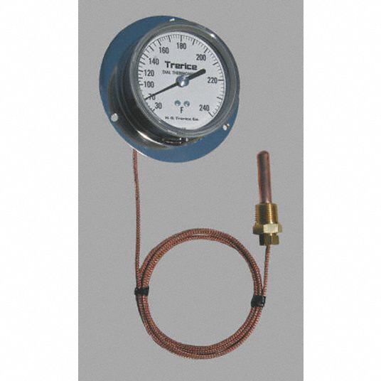 Analog Panel Mount Thermometer - Grainger