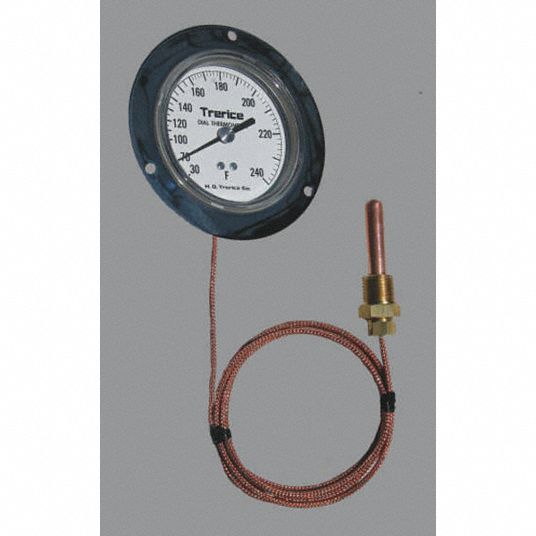 Analog Panel Mount Thermometer - Grainger