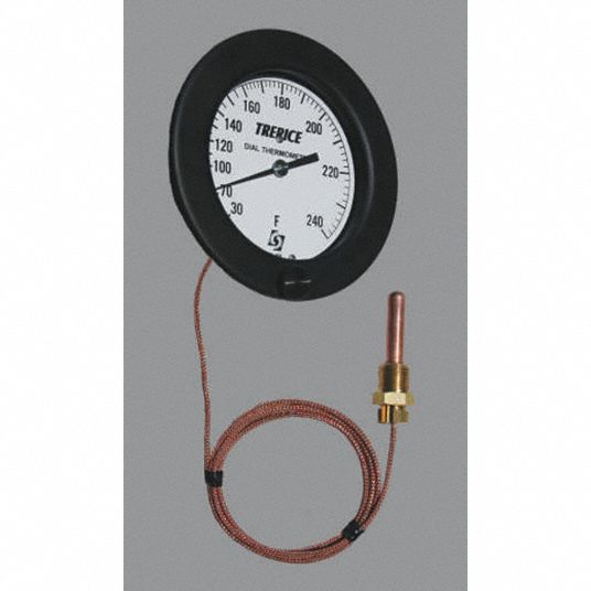 Analog Panel Mount Thermometer - Grainger