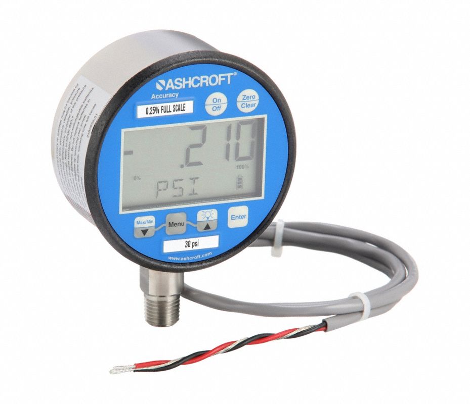 ASHCROFT Medidor Digital y Transmisor,1/4pulg NPT - 2AGB4 ...