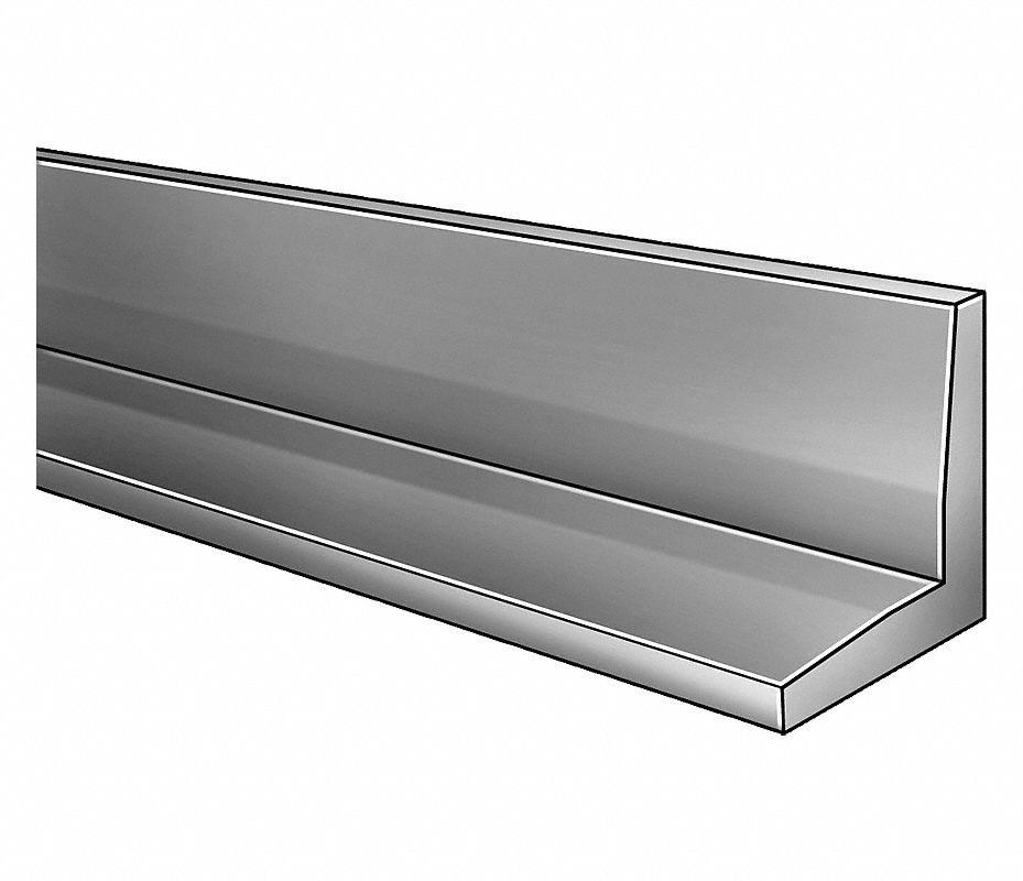 APPROVED VENDOR Ángulo,Laminado,Acero Inox.,3/16" Grosor - Material ...