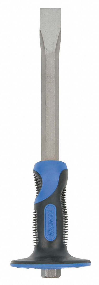 WESTWARD Cold Chisel: Steel, 1 in Blade Wd, 12 in Overall Lg, Cushioned ...