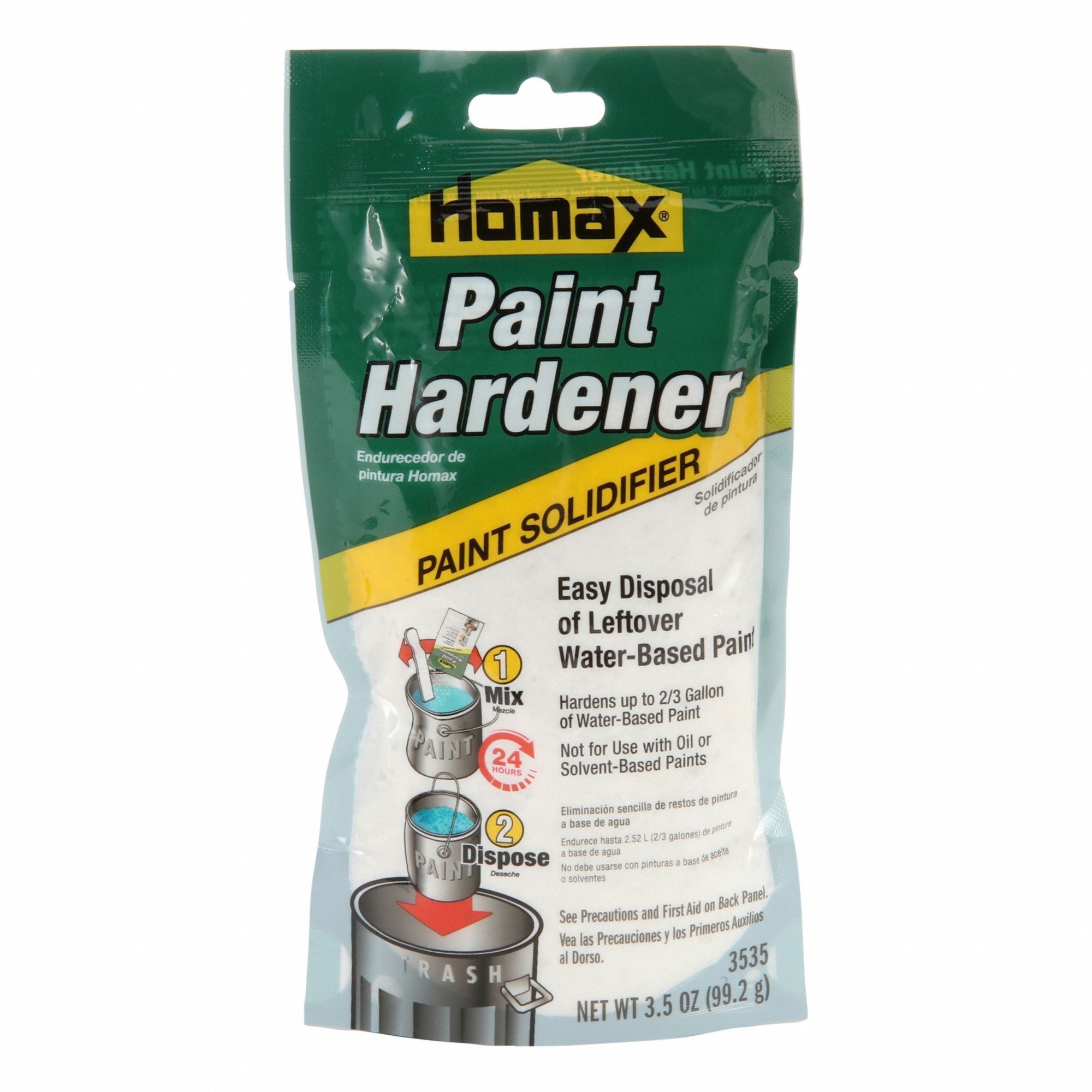 HOMAX, Sodium Polyacrylate, Clear, Paint Solidifier - 2AJN4|3535 - Grainger