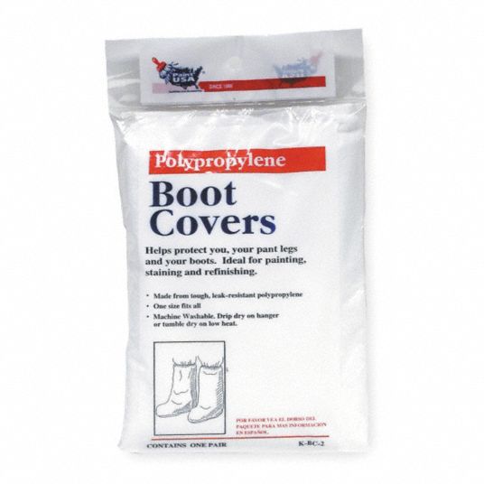 Polypropylene, White, Boot Covers - 2AJT7|2AJT7 - Grainger